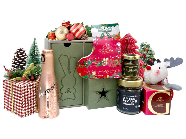 聖誕禮物Hamper - agnès b.聖誕美食禮物盒 A21 - XH1130A4 - 香港名師花店 尚禮坊