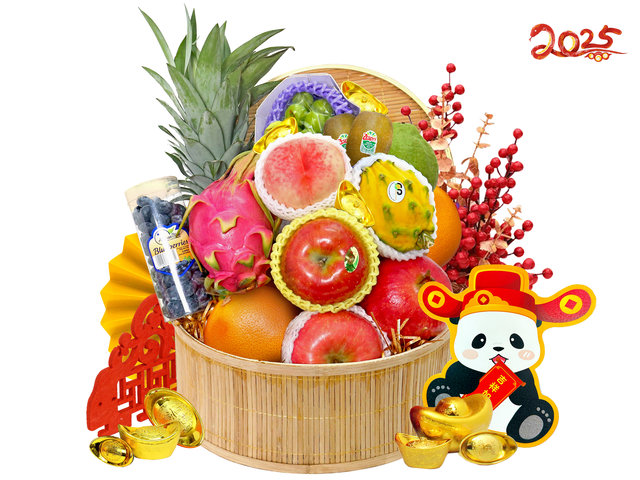 CNY Gift Hamper - 2025 Gourmet Chinese New Year Gift Baskets CNYN07 ...