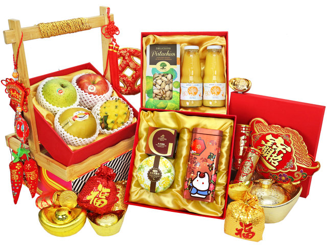 CNY Gift Hamper - Gourmet Chinese New Year Gift Baskets M16 - CH20111A3 ...