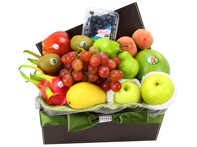 Fruit Basket - (10) Business Gift Fruit Hamper Box - L11434 - Give Gift ...