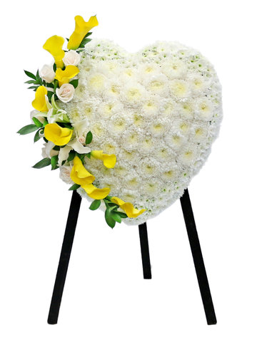 Funeral Flower - Full Closed Heart Stand 27 - L76600774 - Give Gift ...