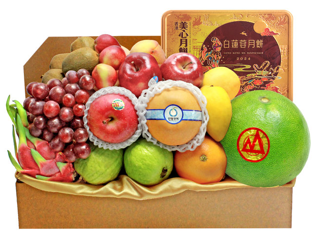 Mid-Autumn Gift Hamper - Mid Autumn Maxim's Mooncake Fancy Fruit Hamper ...