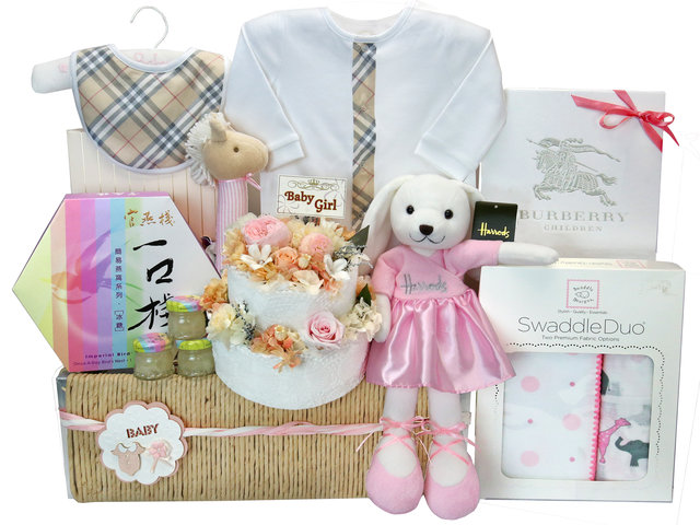 New Born Baby Gift - Deluxe Baby Hampers D1 - EB0512A1 - Give Gift ...