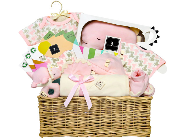 New Born Baby Gift - Little Blooms Deluxe Organic Cotton Baby Gift ...